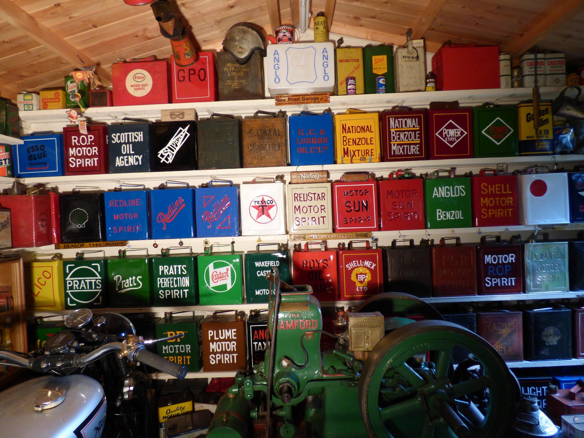 A shedload of surprises: Discovery of huge fuel can collection reveals ...